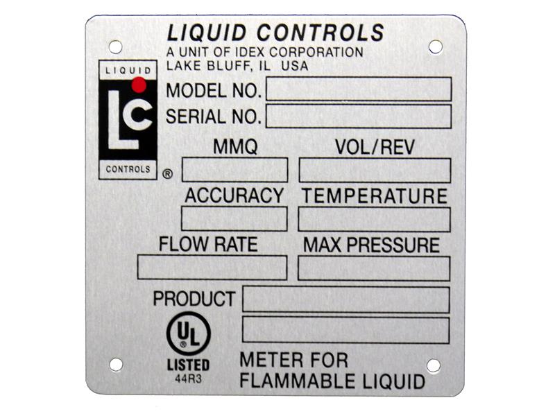 Rating & Specification Plates | Custom Data Plates & Labels