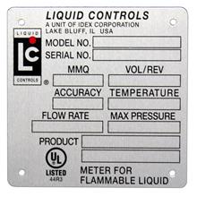 Rating & Specification Plates | Custom Data Plates & Labels